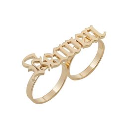 Mister Tee Ring 'Heaven' Damen Gr&ouml;&szlig;e 53/54 gold