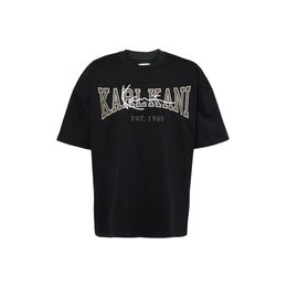 Karl Kani T-Shirt 'College Signature Heavy' Herren Gr&ouml;&szlig;e L grau / schwarz / wei&szlig;