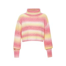 Sidona Pullover Damen Gr&ouml;&szlig;e XS/S gelb / pastellgelb / rosa / pitaya