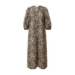 minimum Kleid 'Leopina' Damen Gr&ouml;&szlig;e 40 beige / ocker / hellbraun / schwarz Winterkleid