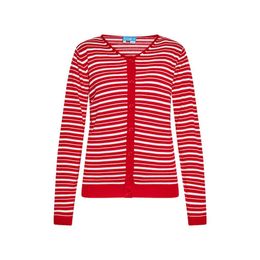SANIKA Strickjacke Damen Gr&ouml;&szlig;e XXL rot / wei&szlig;