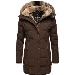Marikoo Wintermantel Damen Gr&ouml;&szlig;e L beige / braun