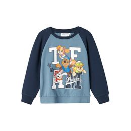 name it Sweatshirt 'NMMFrank' Jungen Gr&ouml;&szlig;e 104 navy / hellblau / braun / wei&szlig;