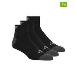 Skechers 3er-Set: Socken in Schwarz/ Grau - 54% | Gr&ouml;&szlig;e 43-46 | Herrensocken