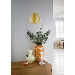 Bahne Kerzenst&auml;nder in Wei&szlig;/ Orange - (B)12 x (H)11,5 x (T)6,5 cm - 46% | Kerzen-vasen