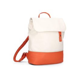 Zwei Rucksack in Creme/ Orange - (B)28 x (H)35 x (T)11 cm - 55% | Damen-taschen