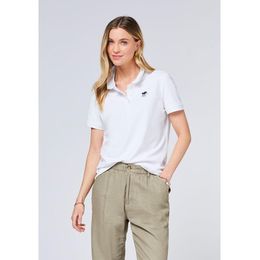 POLO SYLT Poloshirt in Wei&szlig; - 44% | Gr&ouml;&szlig;e M | Damen-tops