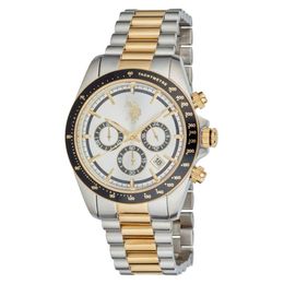 U.S. Polo Assn. Chronograph in Silber/ Gold/ Schwarz - 69% | Herrenuhren