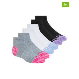 Skechers 6er-Set: Socken in Schwarz/ Wei&szlig;/ Grau - 53% | Gr&ouml;&szlig;e 36-38 | Kinder-socken-strumpfhosen