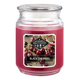 Candle Brothers Duftkerze "Black Cherries" in Bordeaux - 510 g - 49% | Kerzen-vasen