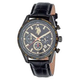 U.S. Polo Assn. Chronograph in Schwarz - 67% | Herrenuhren