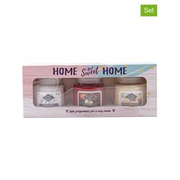Candle Brothers 3er-Set: Duftkerzen "Home Sweet Home" in Bunt - 3x 85 g - 49% | Kerzen-vasen