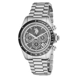 U.S. Polo Assn. Chronograph in Silber/ Schwarz - 71% | Herrenuhren