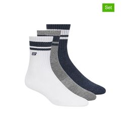 Skechers 6er-Set: Socken in Dunkelblau/ Wei&szlig;/ Grau - 65% | Gr&ouml;&szlig;e 42-46 | Herrensocken