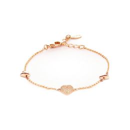 U.S. Polo Assn. Ros&eacute;vergold.Armkette mit Kristallen - 64% | Schmuck