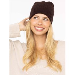 Zwillingsherz Kaschmir-M&uuml;tze in Braun - 60% | Damen-muetzen-caps
