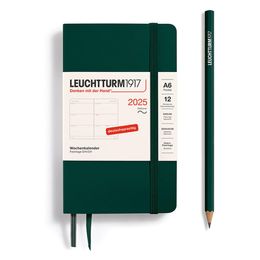 LEUCHTTURM1917 Wochenplaner in Dunkelgr&uuml;n - A6 - 57% | Buero-schulbedarf