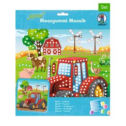 URSUS Moosgummi-Mosaik "Glitter - Traktor" in Bunt - 20% | Schulzubehoer