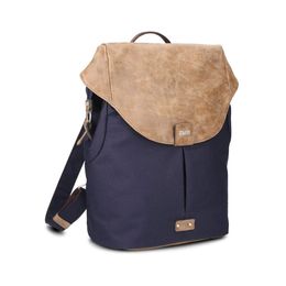Zwei Rucksack in Dunkelblau/ Beige - (B)31 x (H)37 x (T)13 cm - 61% | Damen-taschen