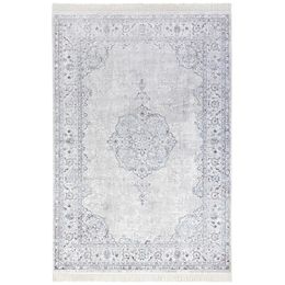 Hanse Home Webteppich "Oriental Vintage Medaillon - Samt" in Hellblau - 62% | Gr&ouml;&szlig;e 195x300 cm |