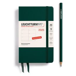 LEUCHTTURM1917 Wochenplaner in Dunkelgr&uuml;n - A6 - 59% | Buero-schulbedarf