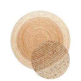 Hanse Home Jute-Teppich in Hellbraun - 55% | Gr&ouml;&szlig;e 160 cm |