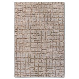ELLE Decoration Hochflor-Teppich "Artistique" in Beige - 64% | Gr&ouml;&szlig;e 80x120 cm |