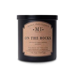 Colonial Candle Duftkerze "On the Rocks" in Schwarz - 467g - 49% | Kerzen-vasen