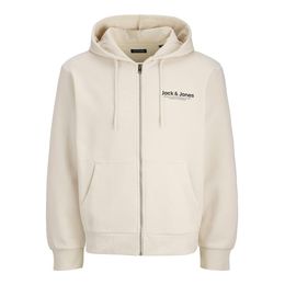 Jack & Jones Jack & Jones Sweatjacke in Creme - 44% | Gr&ouml;&szlig;e M | Herren-sweatshirts-jacken