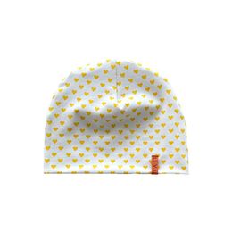 LiVi Beanie "Herz Gelb" in Gelb - 36% | Gr&ouml;&szlig;e 46-48 cm | Baby-muetzen