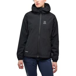 Hagl&ouml;fs Hagl&ouml;fs Regenjacke "Kaise GTX" in Schwarz - 41% | Gr&ouml;&szlig;e L | Damen-outdoorjacken