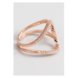 U.S. Polo Assn. Ros&eacute;vergold. Ring mit Kristallen - 66% | Schmuck