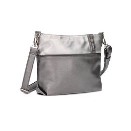 Zwei Umh&auml;ngetasche in Grau/ Silber - (B)27 x (H)23 x (T)10 cm - 57% | Damen-taschen