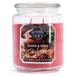 Candle Brothers Duftkerze "Sugar & Spice" in Pink - 510 g - 44% | Kerzen-vasen