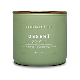 Colonial Candle Duftkerze "Desert Sage" in Gr&uuml;n - 411 g - 51% | Kerzen-vasen