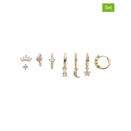 U.S. Polo Assn. 8er Set: Creolen mit Kristallen - 55% | Schmuck
