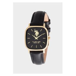 U.S. Polo Assn. Quarzuhr in Schwarz/ Gold - 73% | Damen-uhren