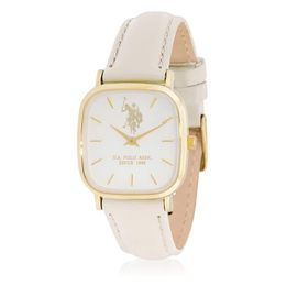 U.S. Polo Assn. Quarzuhr in Gold/ Creme - 71% | Damen-uhren