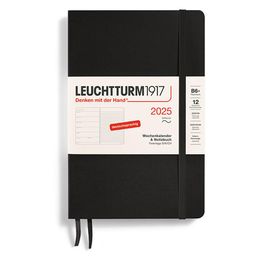 LEUCHTTURM1917 Wochenkalender & Notizbuch in Schwarz - B6+ - 43% | Buero-schulbedarf