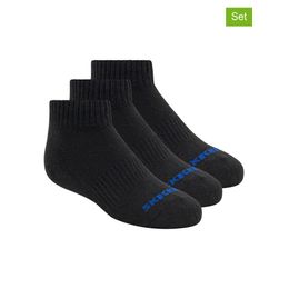 Skechers 3er-Set: Socken in Schwarz - 42% | Gr&ouml;&szlig;e 21-26 | Kinder-socken-strumpfhosen