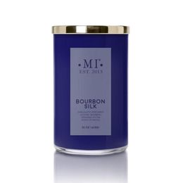 Colonial Candle Duftkerze "Bourbon Silk" in Dunkelblau, 623 g - 52% | Kerzen-vasen