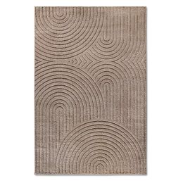 ELLE Decoration Hochflor-Teppich "Panglao" in Taupe - 47% | Gr&ouml;&szlig;e 80x120 cm |