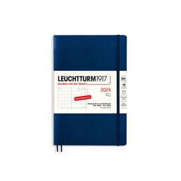 LEUCHTTURM1917 Monatsplaner in Dunkelblau - (B)12,5 x (H)19 cm, DE - 67% | Buero-schulbedarf