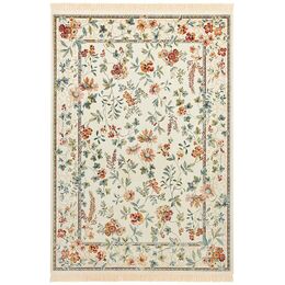 NOURISTAN Webteppich "Oriental Flowers - Samt" in Creme - 48% | Gr&ouml;&szlig;e 135x195 cm |