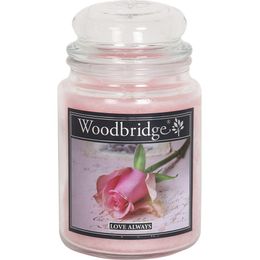 Woodbridge Duftkerze "Love Always" in Rosa - 565 g - 43% | Kerzen-vasen