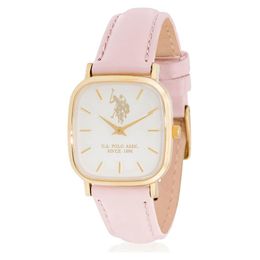 U.S. Polo Assn. Quarzuhr in Rosa/ Gold/ Creme - 69% | Damen-uhren