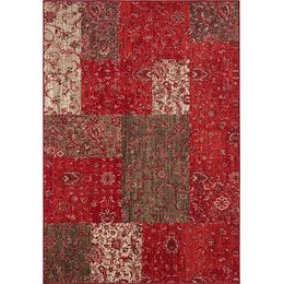 Hanse Home Kurzflor-Teppich "Kirie" in Rot/ Braun - 61% | Gr&ouml;&szlig;e 80x250 cm |