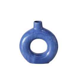 Boltze Vase "Peruya" in Blau - (H)21 cm - 36% | Kerzen-vasen