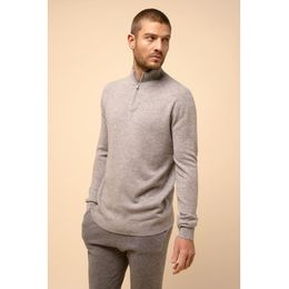 Just Cashmere Kaschmir-Pullover "Bradley" in Grau - 65% | Gr&ouml;&szlig;e L | Herren-plussize