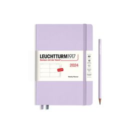 LEUCHTTURM1917 Wochenkalender in Flieder - (B)14,5 x (H)21 cm, ENG - 55% | Buero-schulbedarf
